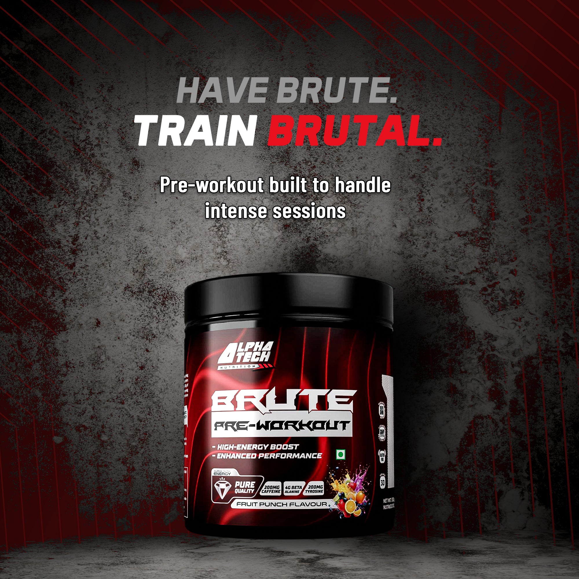 Brute Pre-Workout | Enhances Focus, Pump & Workout Performance ...